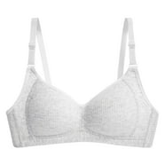 Hanes Women's Ribbed Seamless Triangle Bra with Adjustable Straps and ...