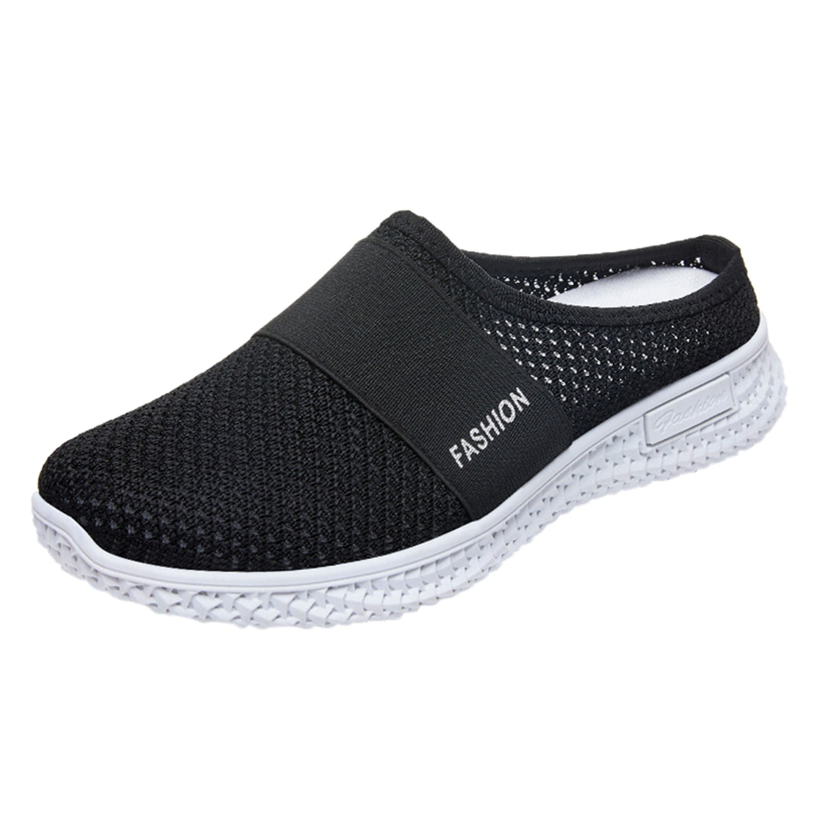 IUJSOY Women's Breathable Mesh Walking Mules Sneakers Open Back Soft ...