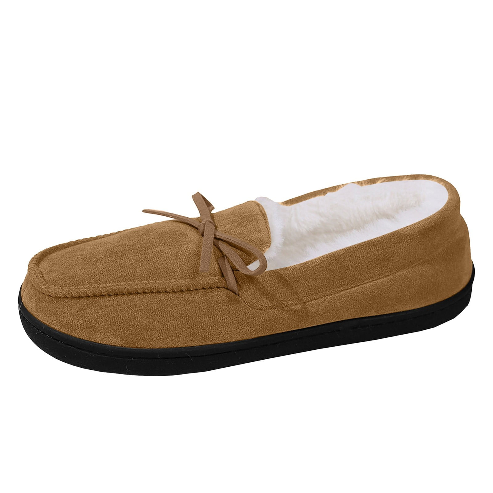 IUJSOY Women's House Slippers Indoor Outdoor Moccasin Fuzzy Fluffy ...