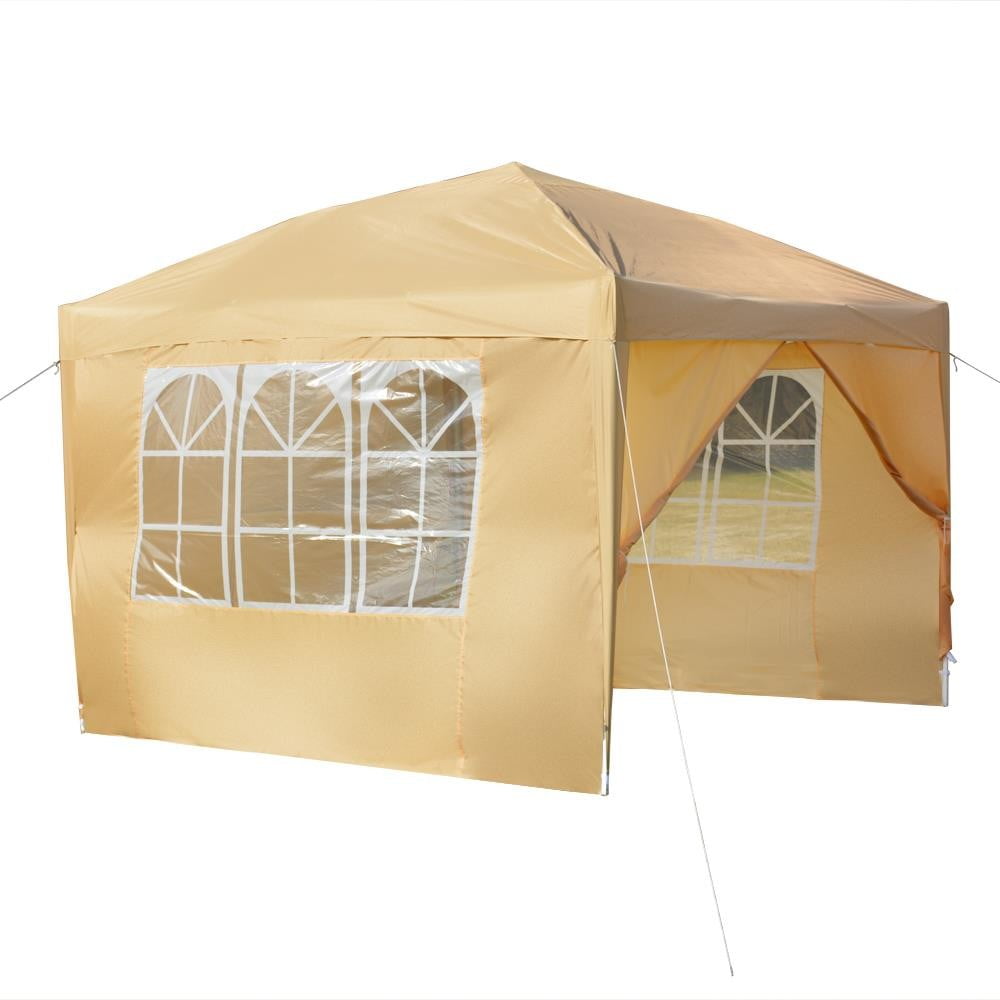 IUKRYU 10'x10' Easy Pop Up Gazebo Canopy with Sidewalls, Outdoor Party ...