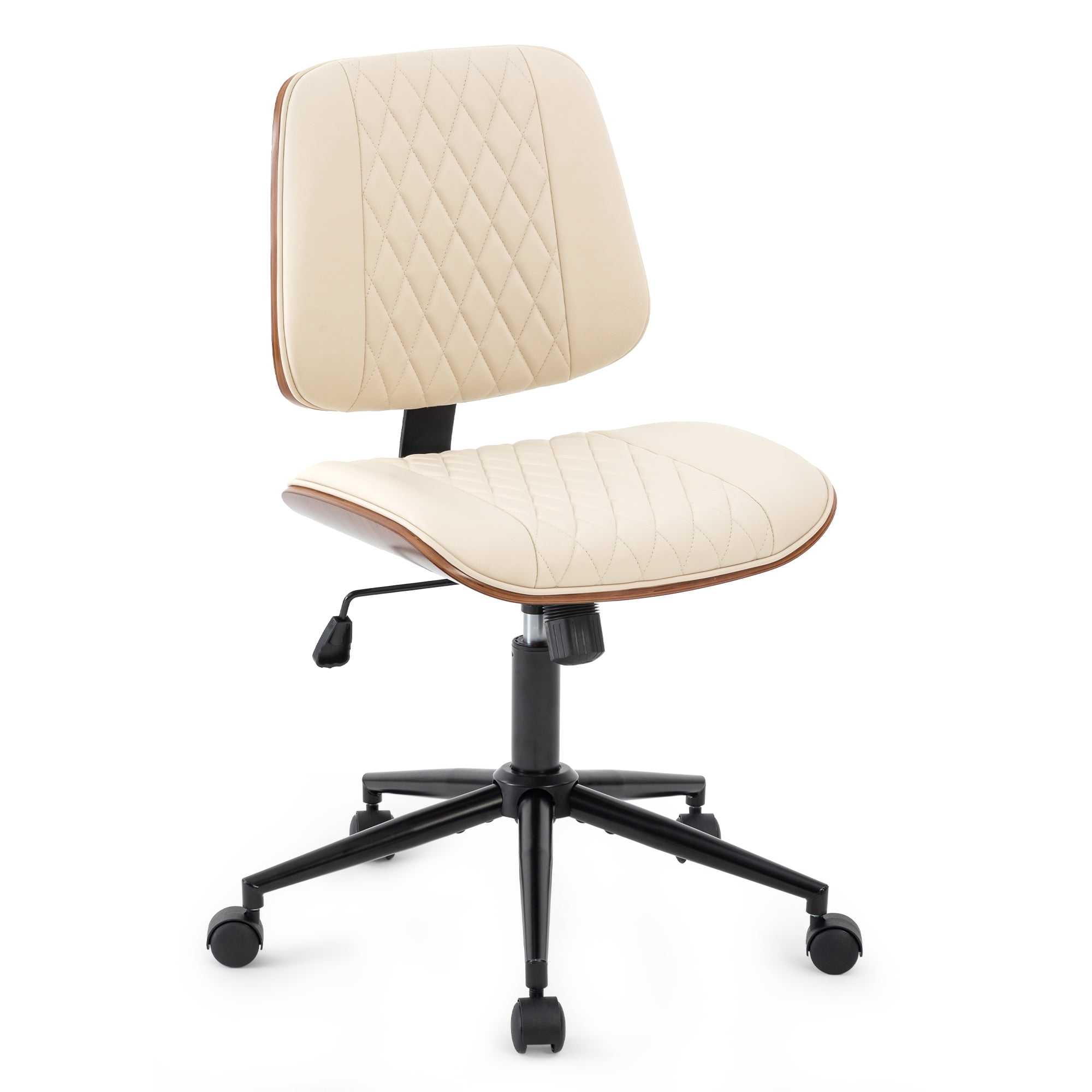 IULULU Ergonomic Adjustable Height Task Chair,Beige - Walmart.com