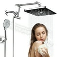 IUSU 8-Setting High Pressure Shower Head 12 inch Rain Shower Head with ...