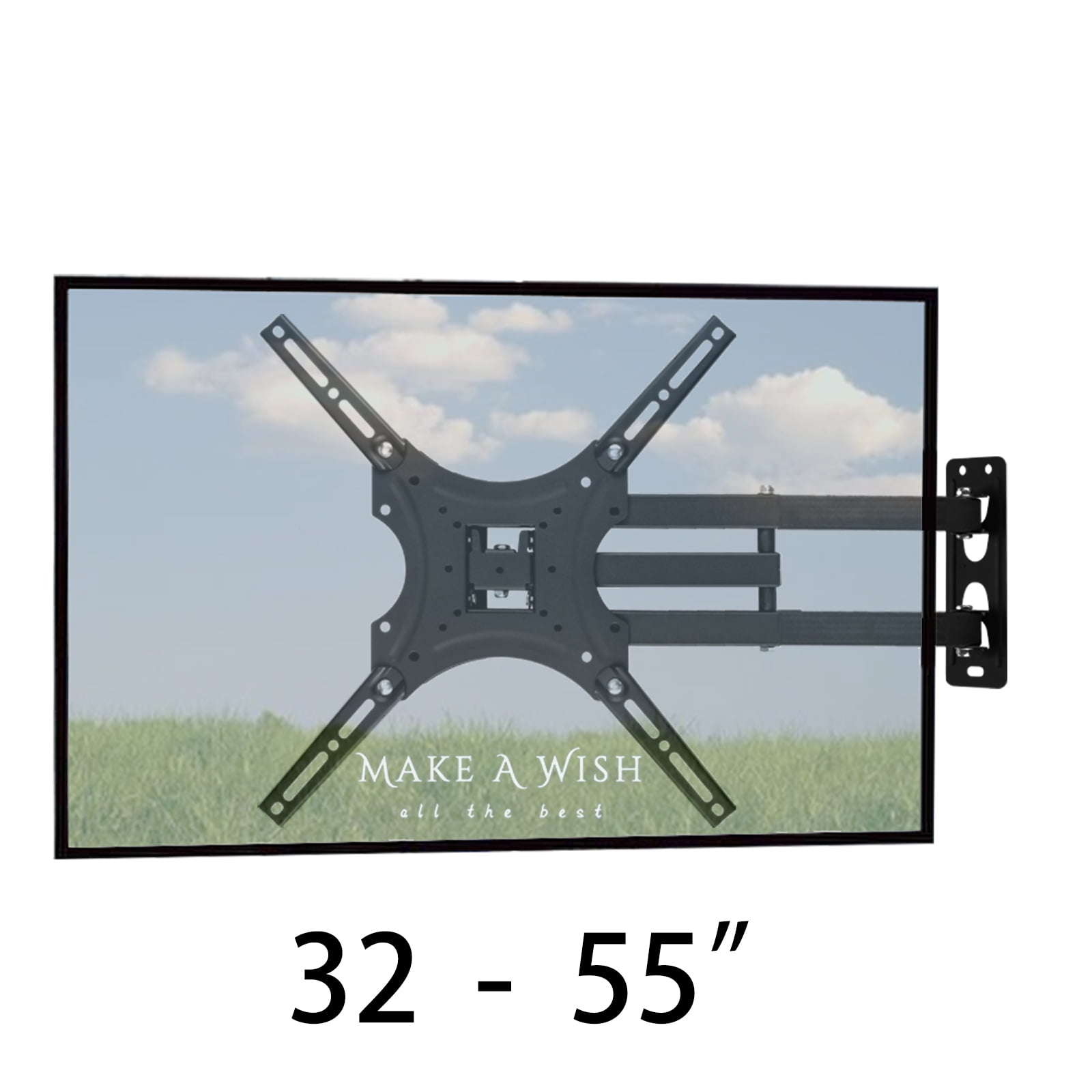 ZIZIN Full Motion Tilting Swivel Flat Screen TV Wall Mount for 32-55 ...