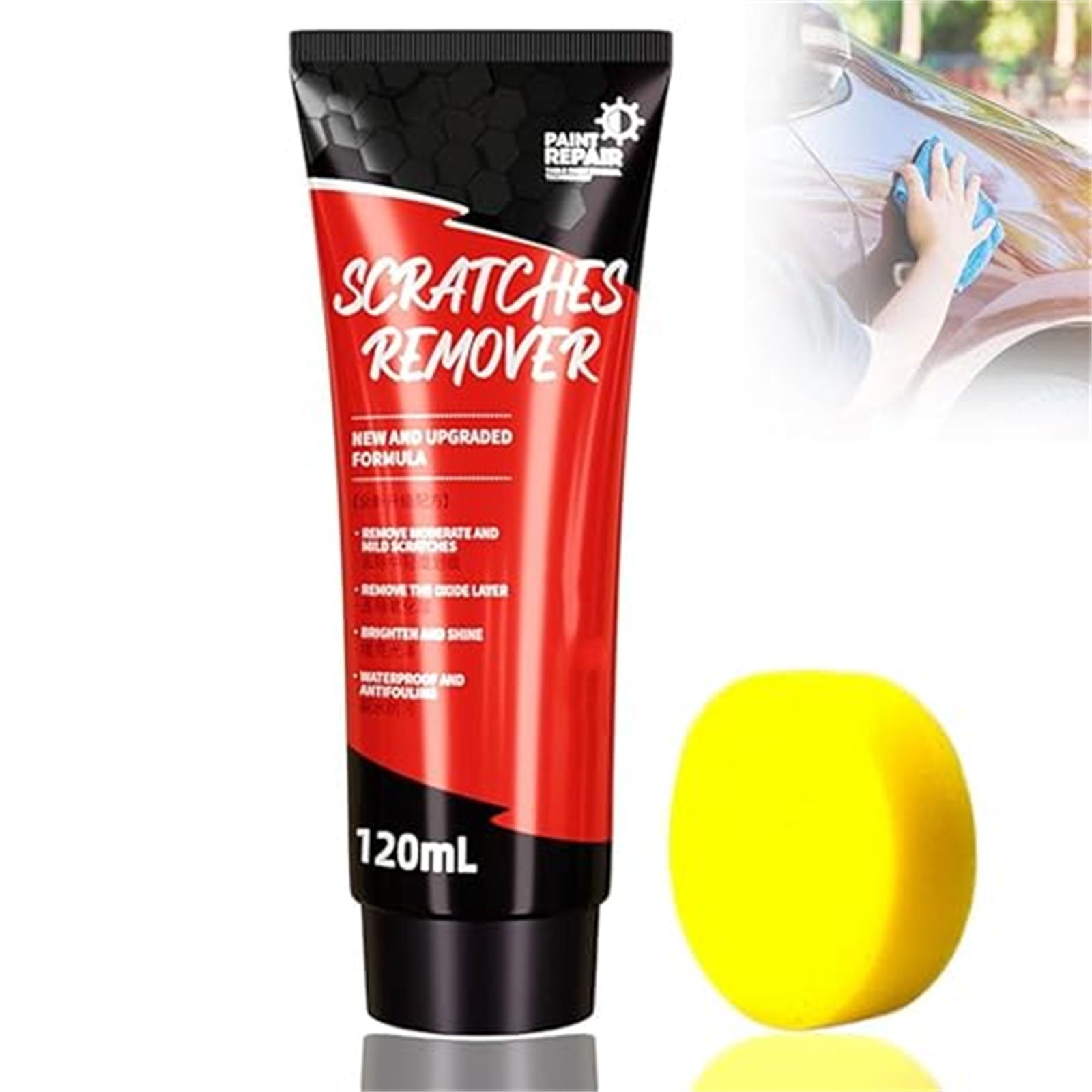 IUYT6 Car Scratch Repair Paste, car Scratch Repair Paste with Sponge ...