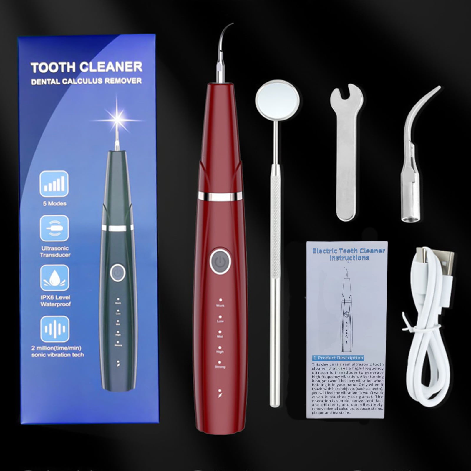 IUYT6 Plaque Dentals Calculus Remover For Teeth Dentals Cleaner Tool ...
