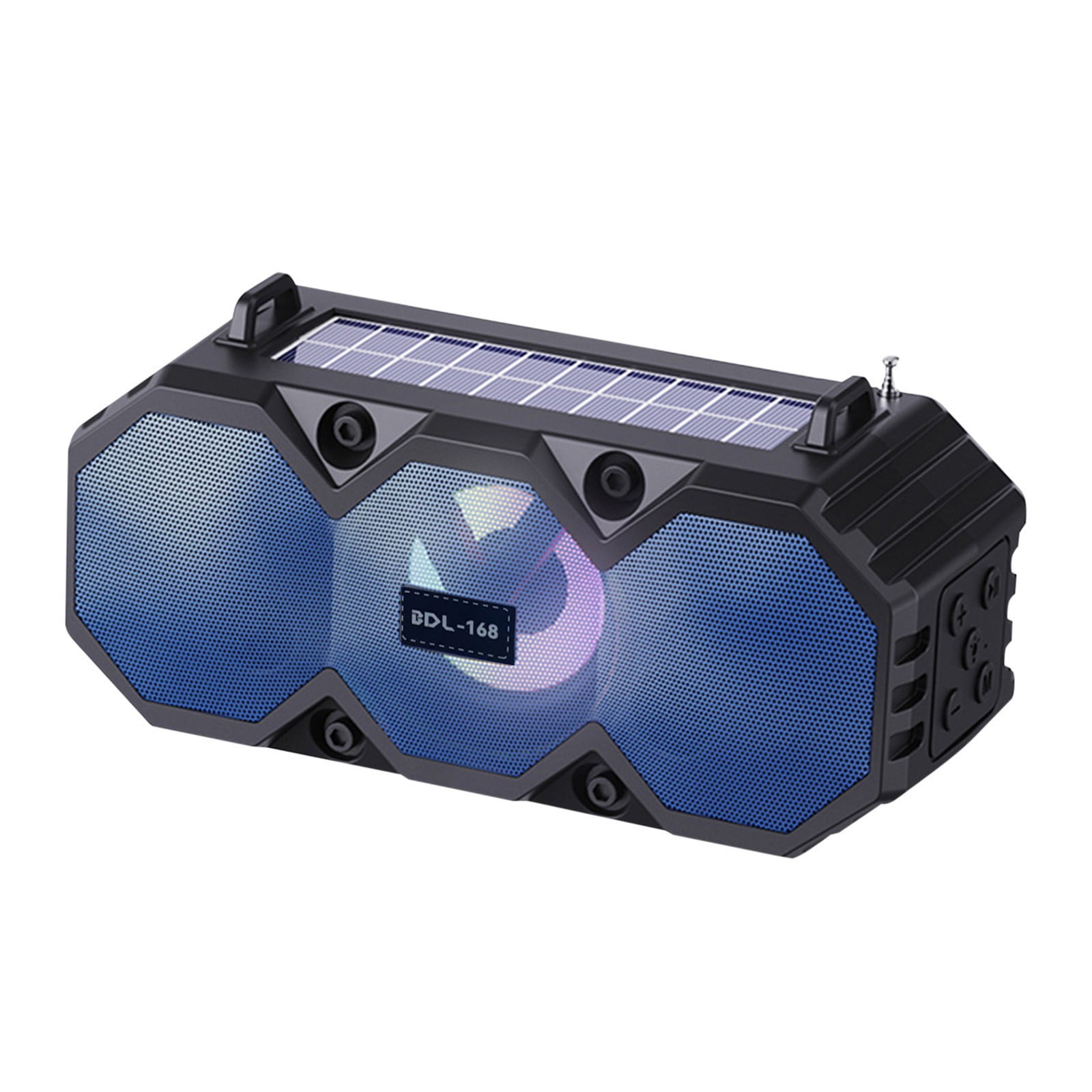 IUYT6 Portable Solar Bluetooth Speakers, Wireless Outdoor Speaker With ...