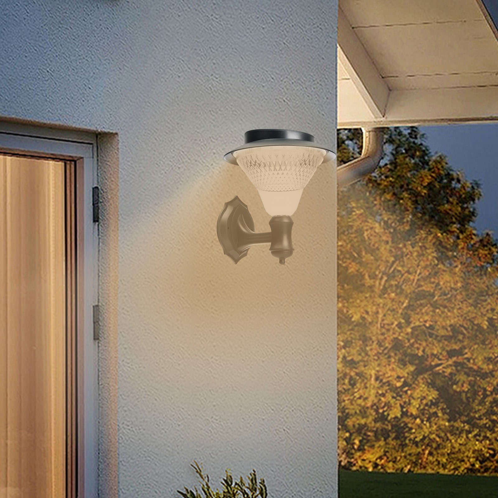 IUYT6 Solar 16 LED Courtyard Wall Light Daily Use - Walmart.com