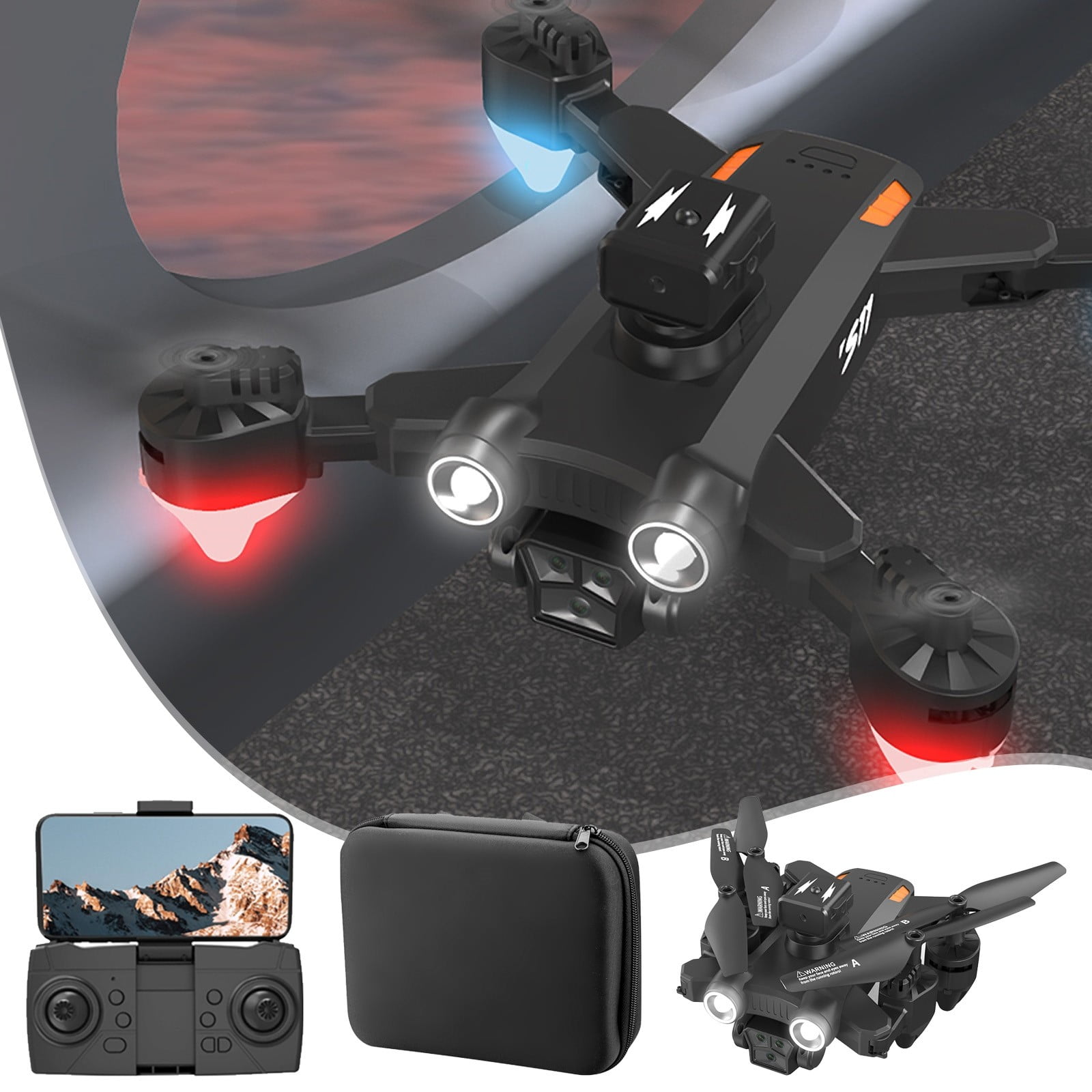 IUYT6 Three Camera Remote Control Airplane Camera HD Aerial Photography ...