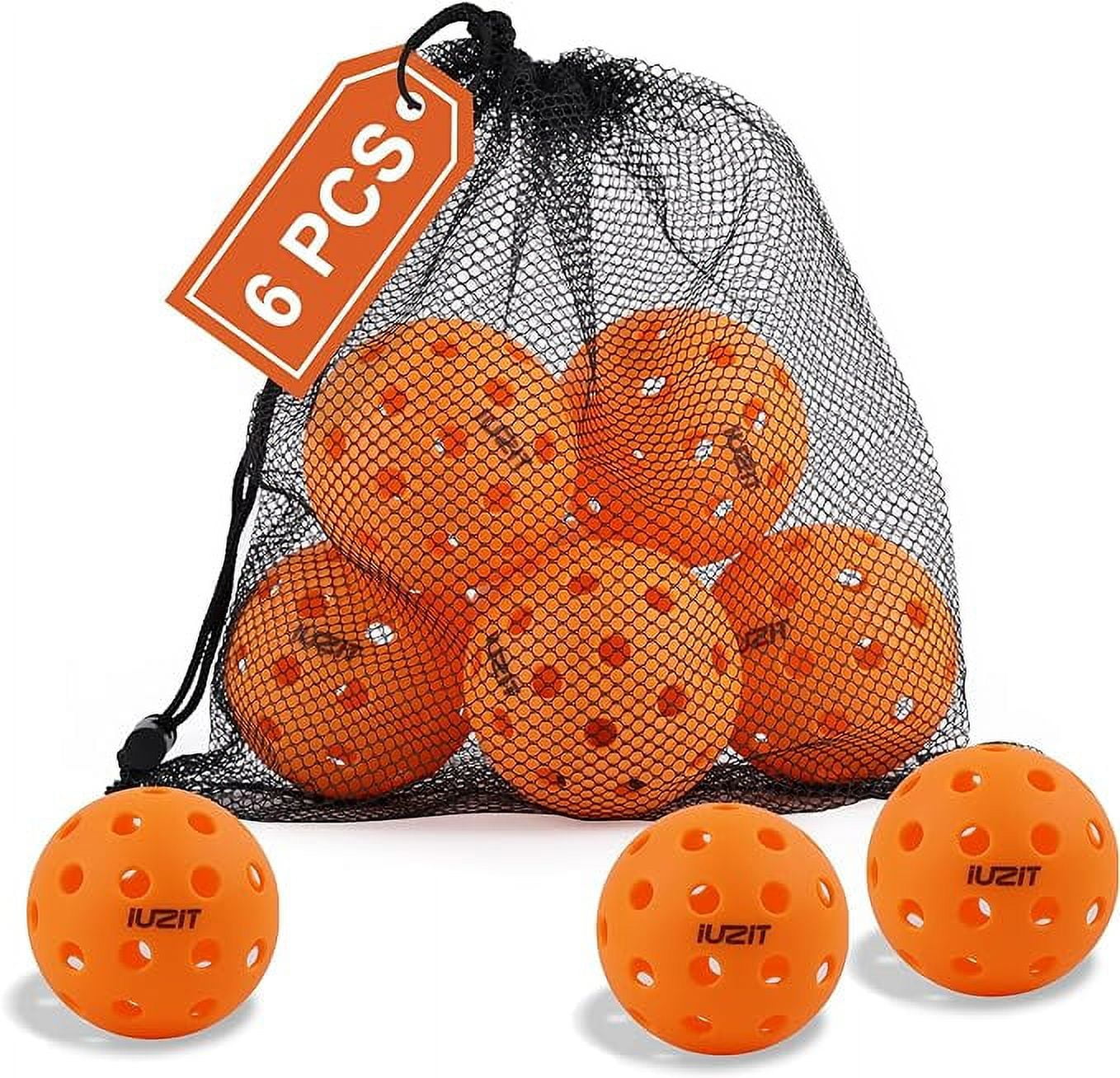 IUZIT Pickleball Balls Outdoor| Tournament and Competition Balls| 6 ...