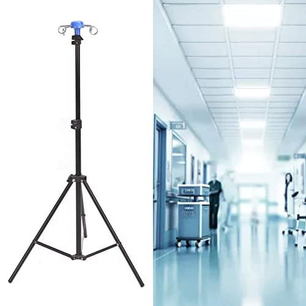 IV Poles Wheelchair Infusion Stand, Adjustable Telescoping Stainless ...