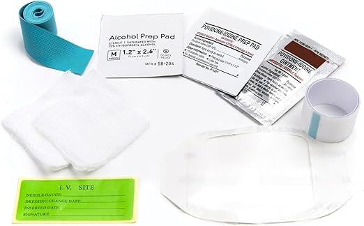 IV Start Kit – Complete Set with Tourniquet, PVP Prep Pad, Alcohol Pad ...