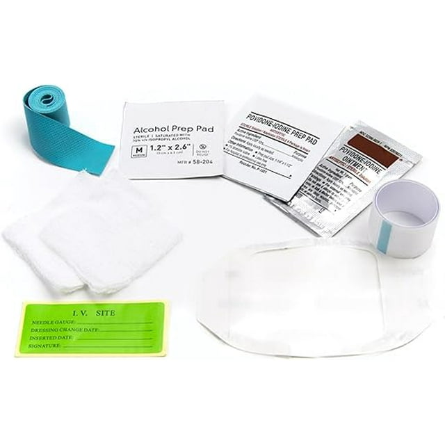 IV Start Kit – Complete Set with Tourniquet, PVP Prep Pad, Alcohol Pad ...