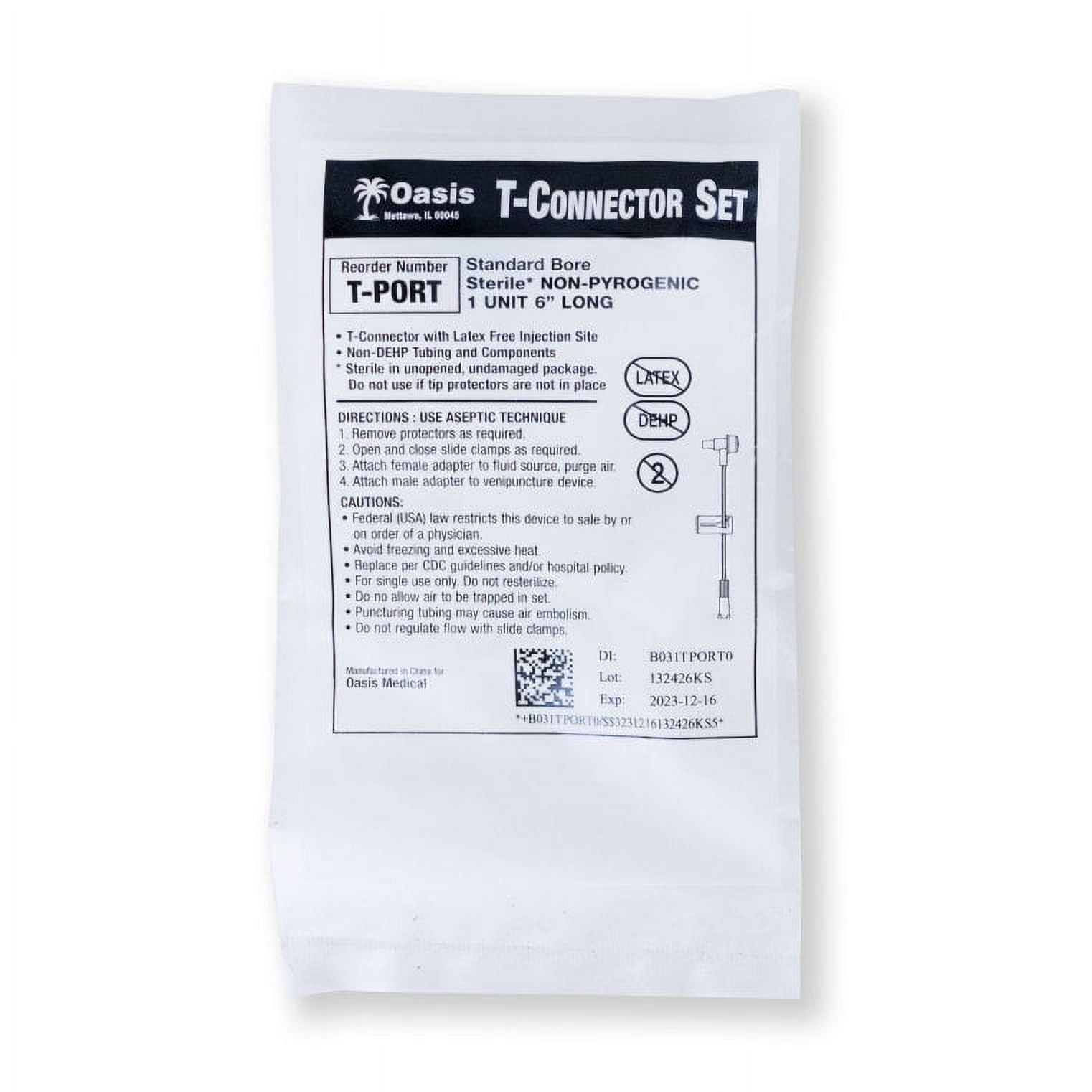 IV T-Connector 6" Standard Bore, each - Walmart.com
