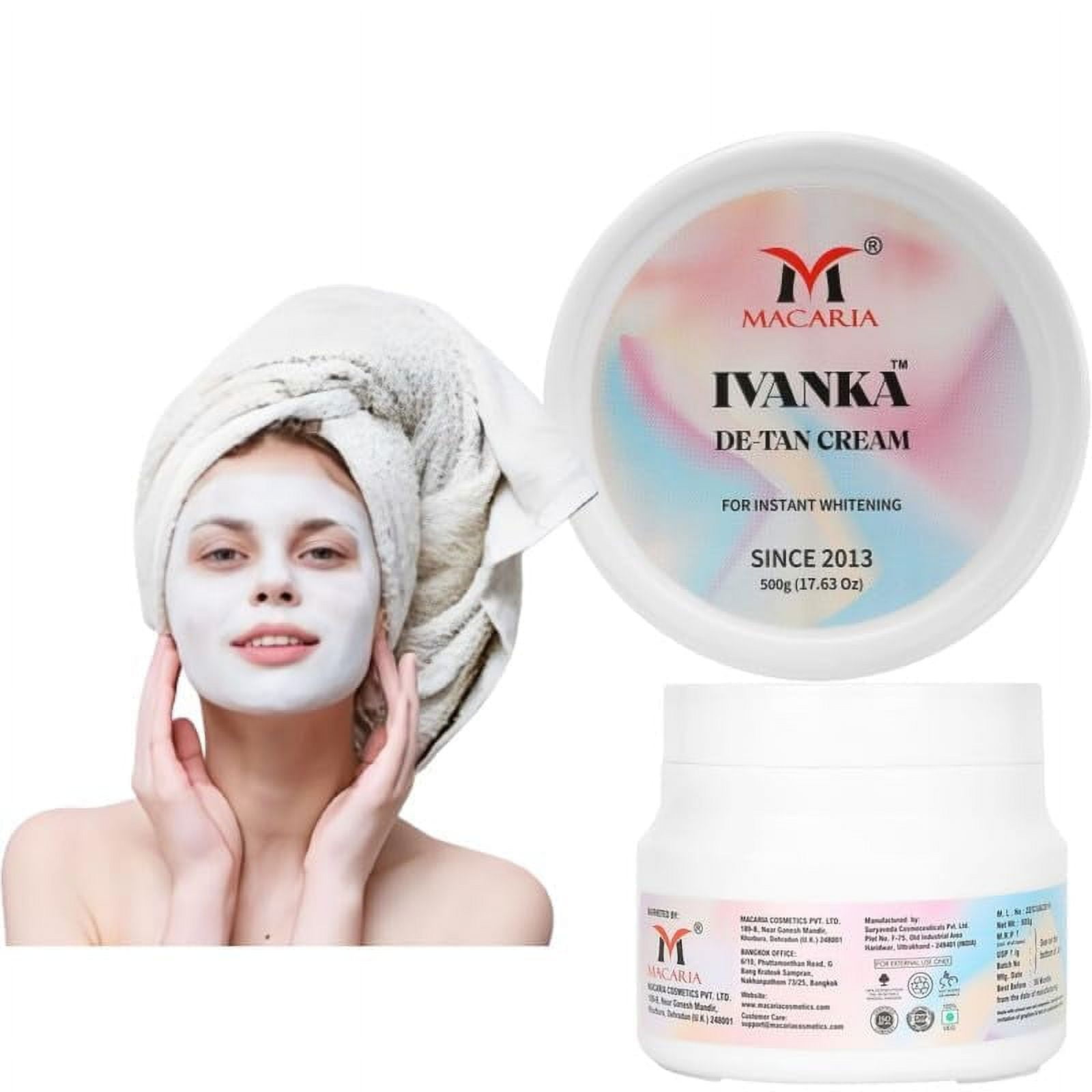 IVANKA Rapid Glow & Tan Vanish Face Pack Mask 3 in 1 For women | face ...