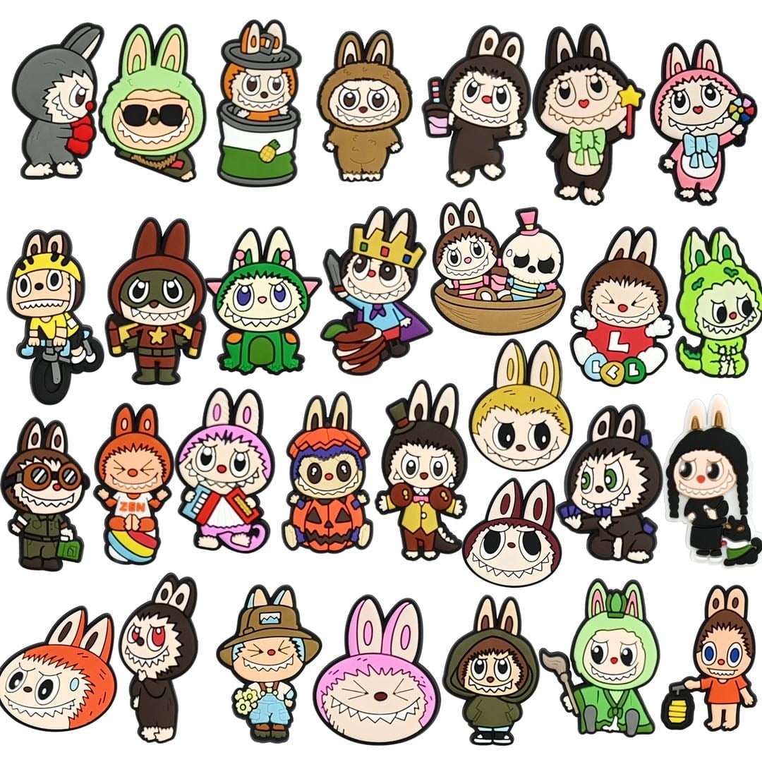IVASKY Labubu Cartoon Shoe Charms for Clog, Croc Charms for Kids Girls ...