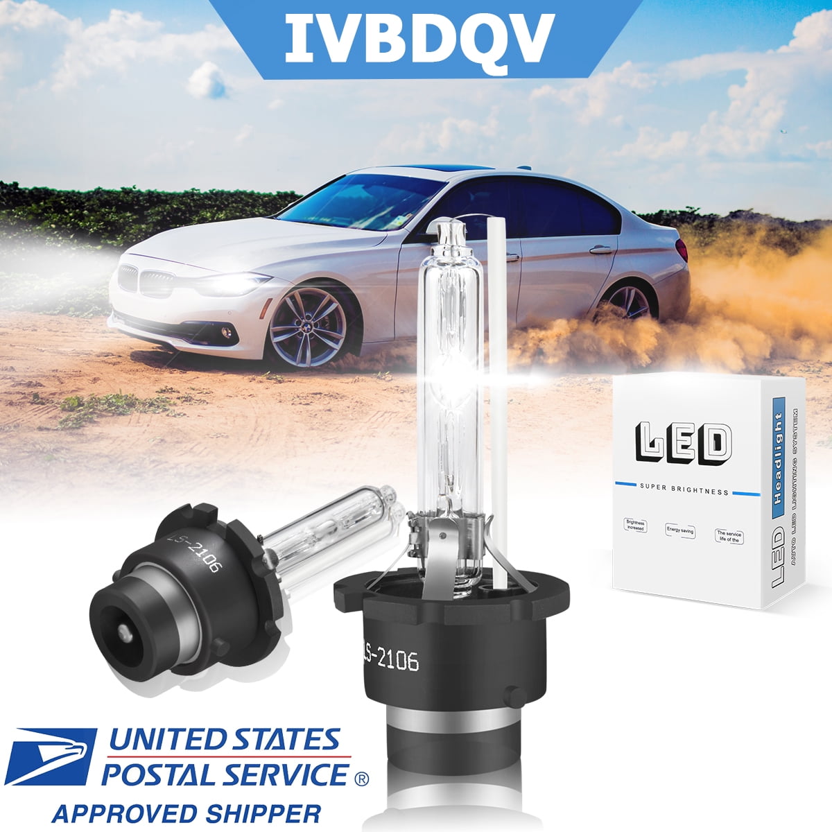 IVBDQV D2S HID Headlight Xenon Bulbs for Infiniti G37 2008-2013High/Low ...