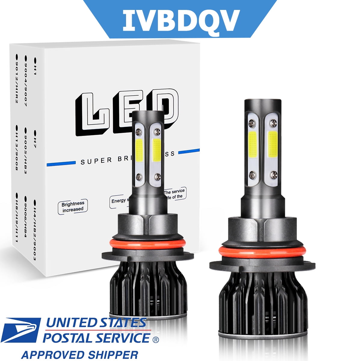 IVBDQV For Chrysler Sebring 1996-2006 LED Headlight Bulbs 9007 High/Low ...