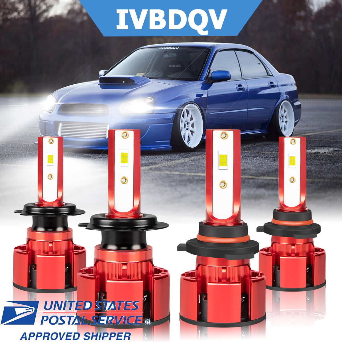 IVBDQV For Lexus ES300 1997-2003 LED Headlights 9005 High+ H7 Low Beam ...