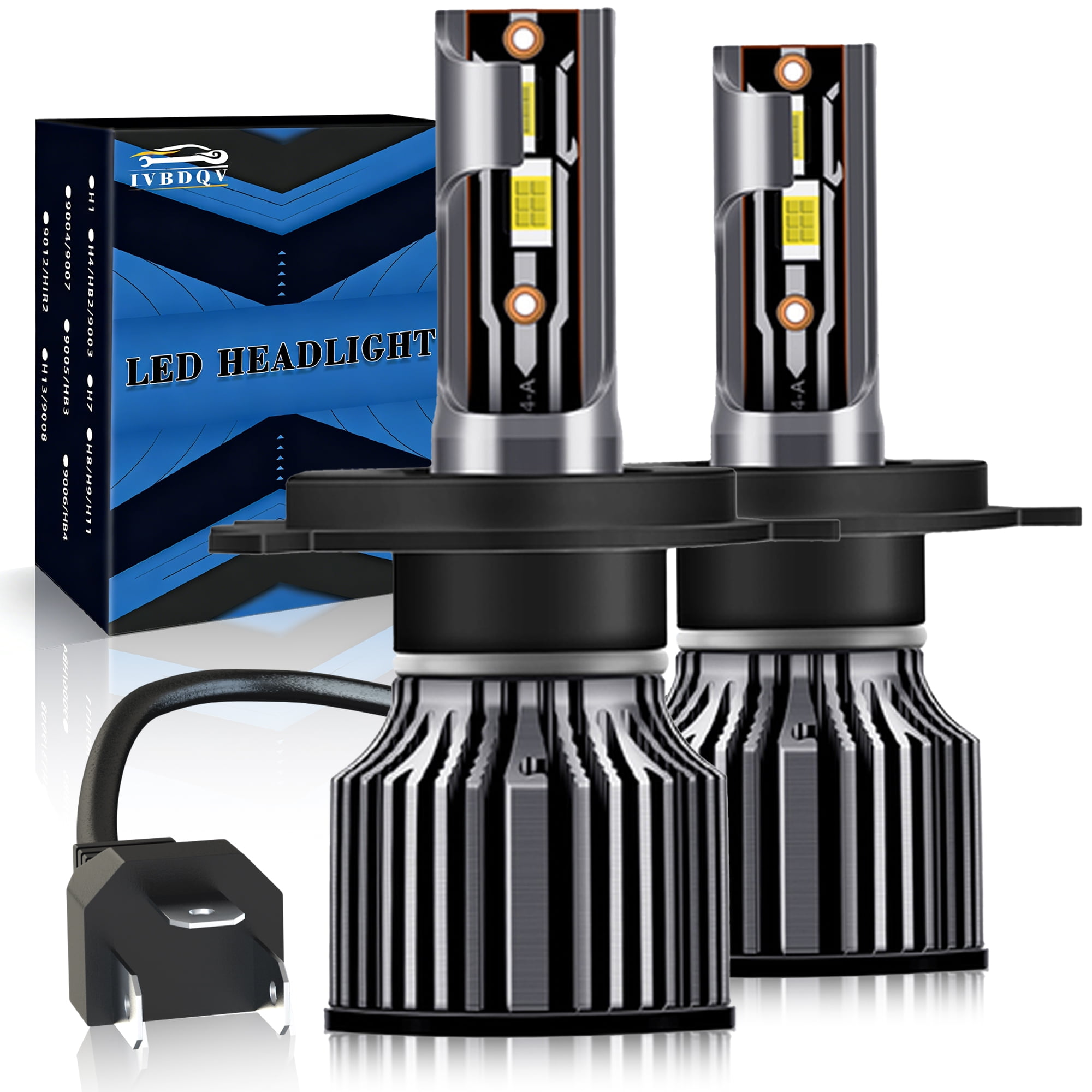 IVBDQV H4/9003/HB2 LED Headlight Bulbs Fits Honda Civic 1992-2003 ...