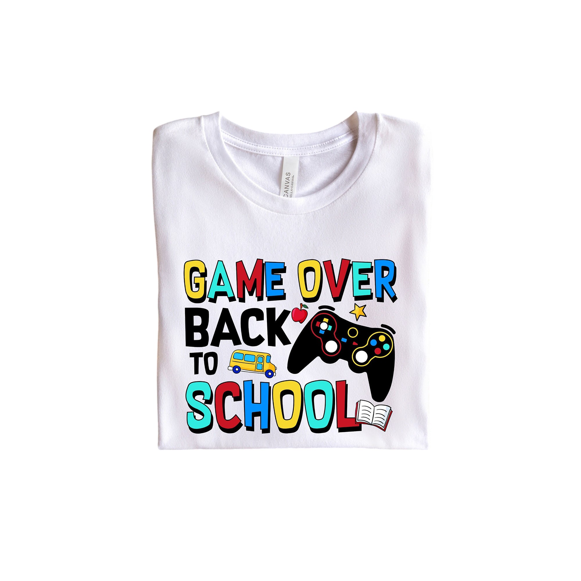 IVC-Game Over Back To School Shirt, Gamer Kid Shirt, Gamer School Shirt ...