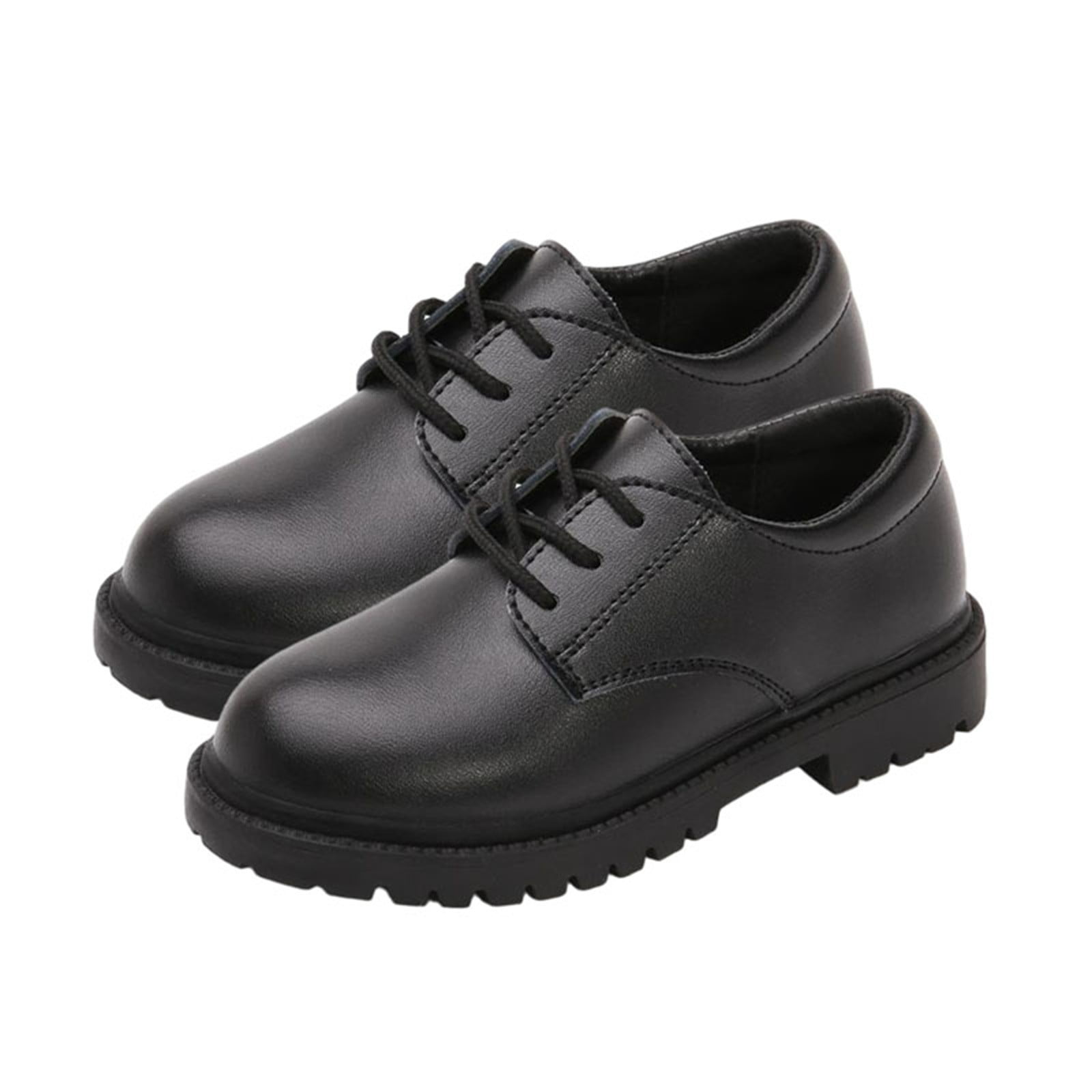IVEYRTF Boys Leather Dress Shoes British Style with Lace Up Closure ...