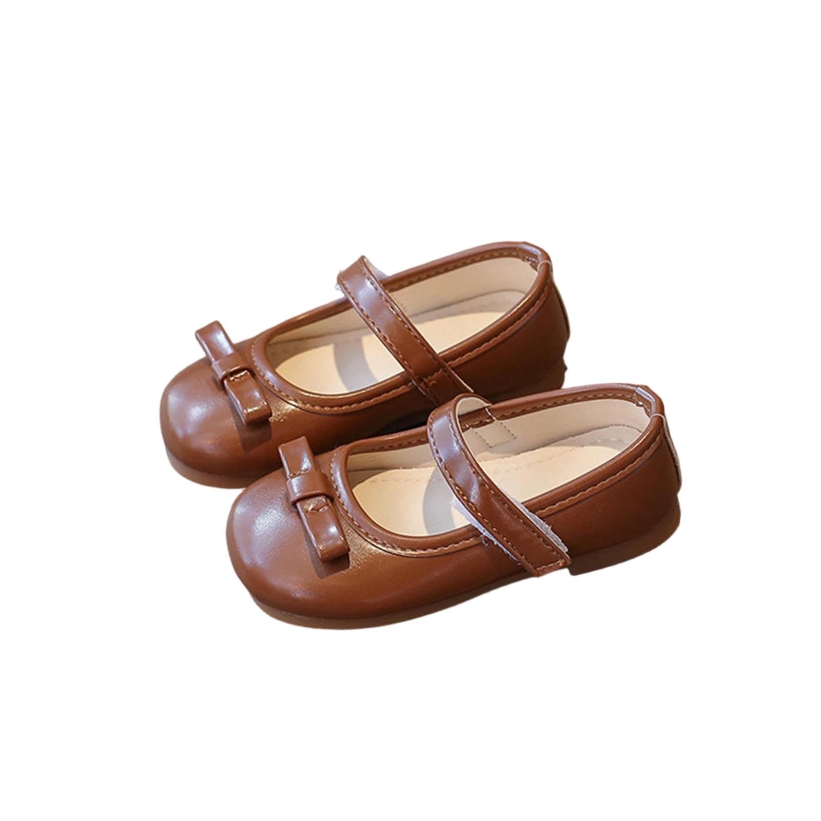 IVEYRTF Girls Casual Slip On Shoes with Bow Print Closed Toe Moccasins ...