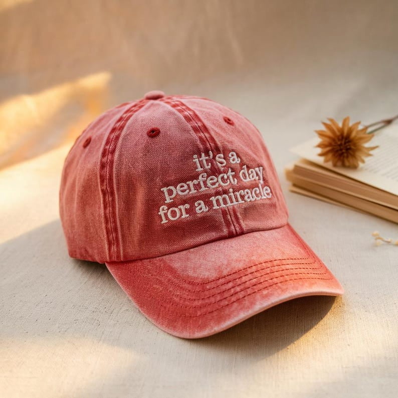 IVF Transfer Day Embroidered Washed Cotton Baseball Cap, Fertility ...