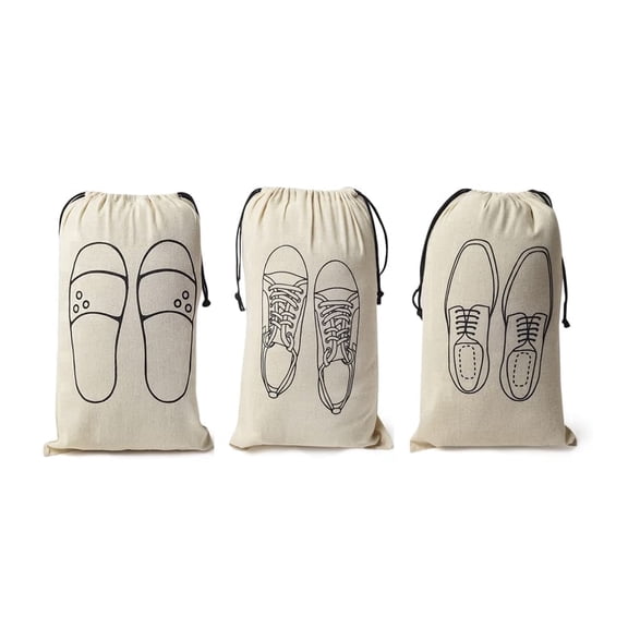 10 PCS Shoe Bags for Travel, Waterproof Drawstring Shoe Storage Bags ...