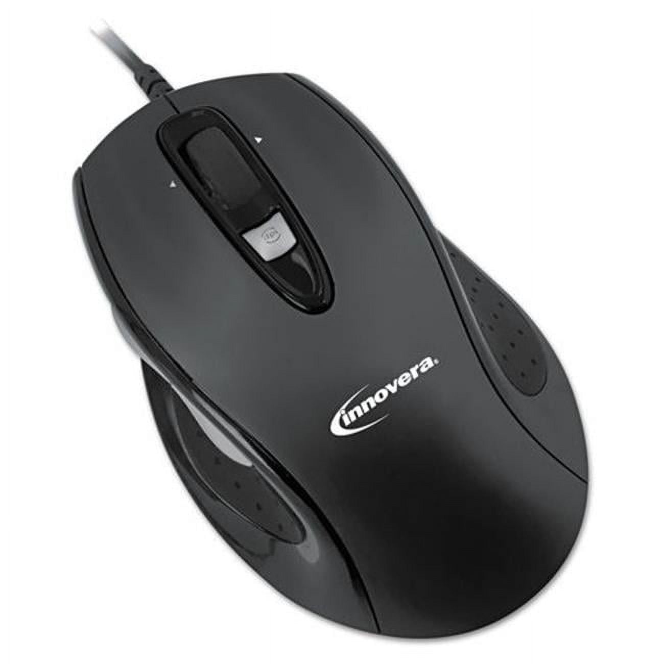 IVR Full-Size Ergonomic Wired Optical Mouse, Black - Walmart.com
