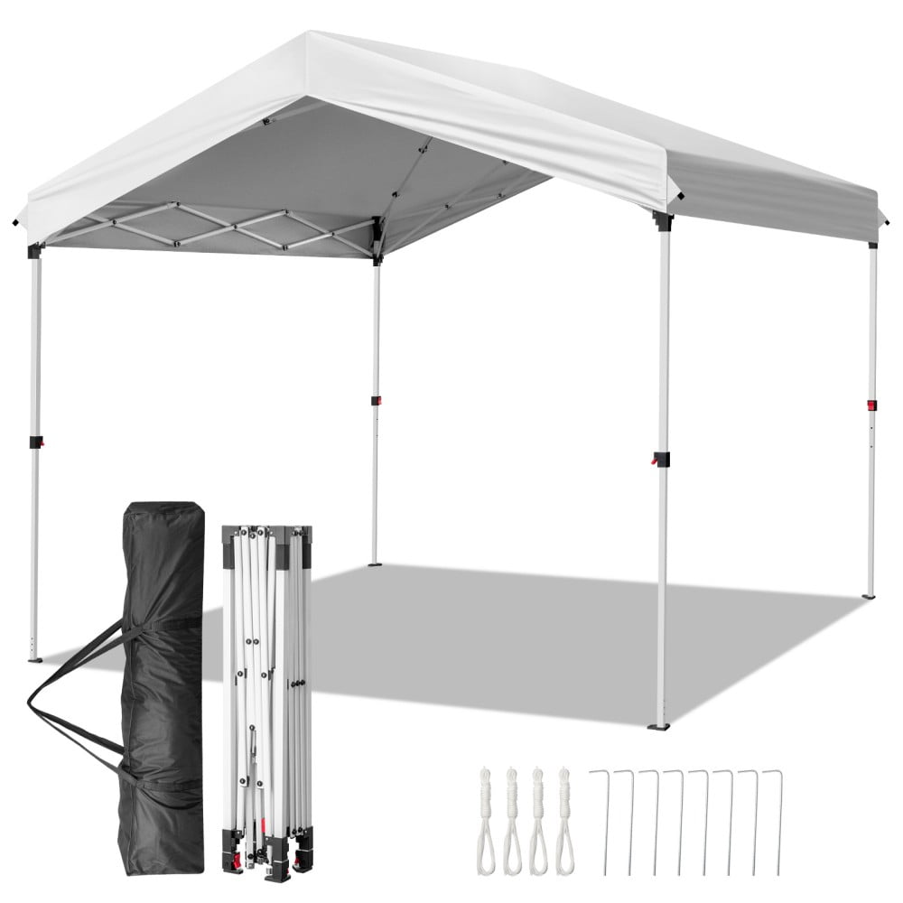IVV 10' x 10' Outdoor Canopy, Easy to Assemble Steel Metal Frame Canopy ...