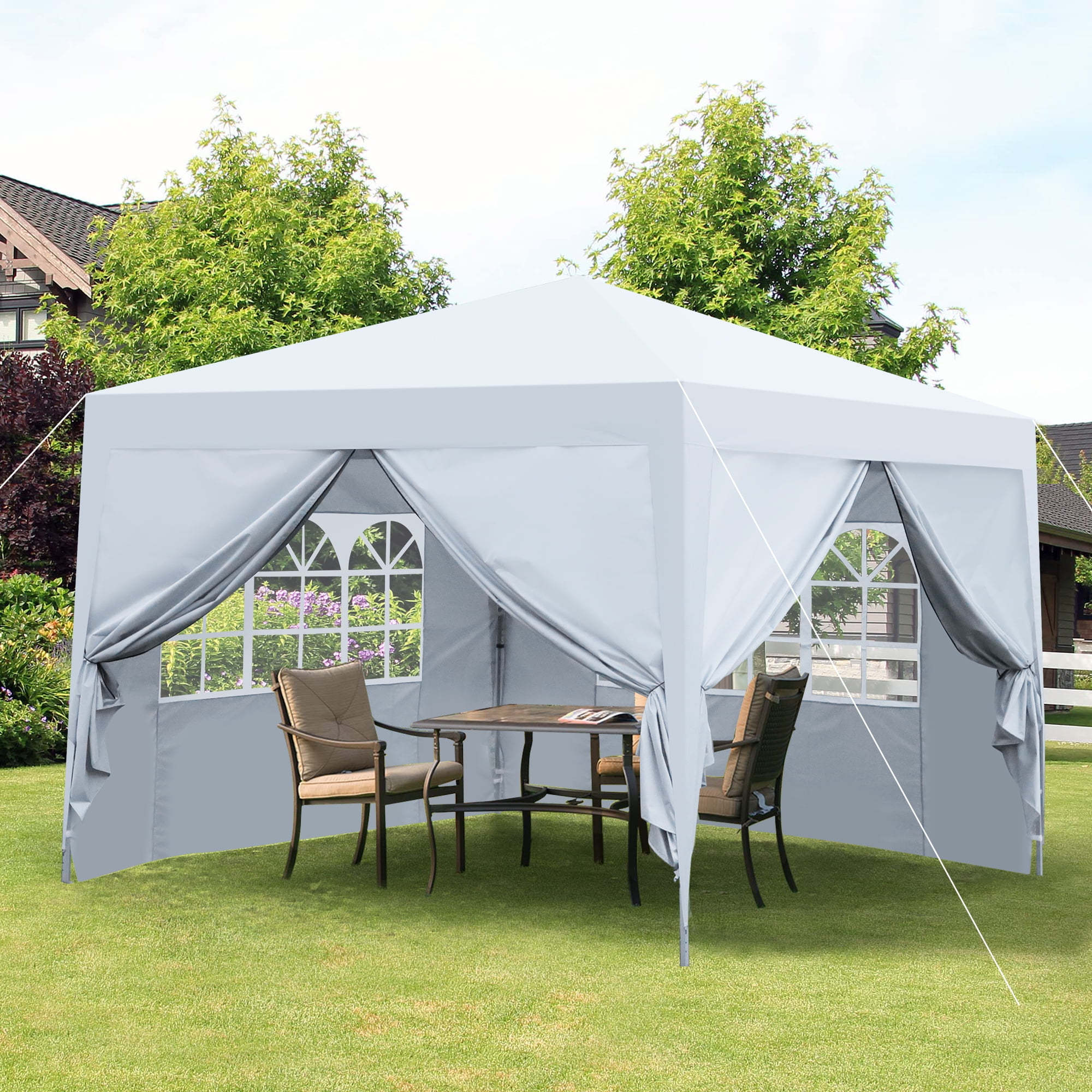 IVV 10x10 FT Pop Up Canopy Tent, Portable Commercial Instant Shelter ...