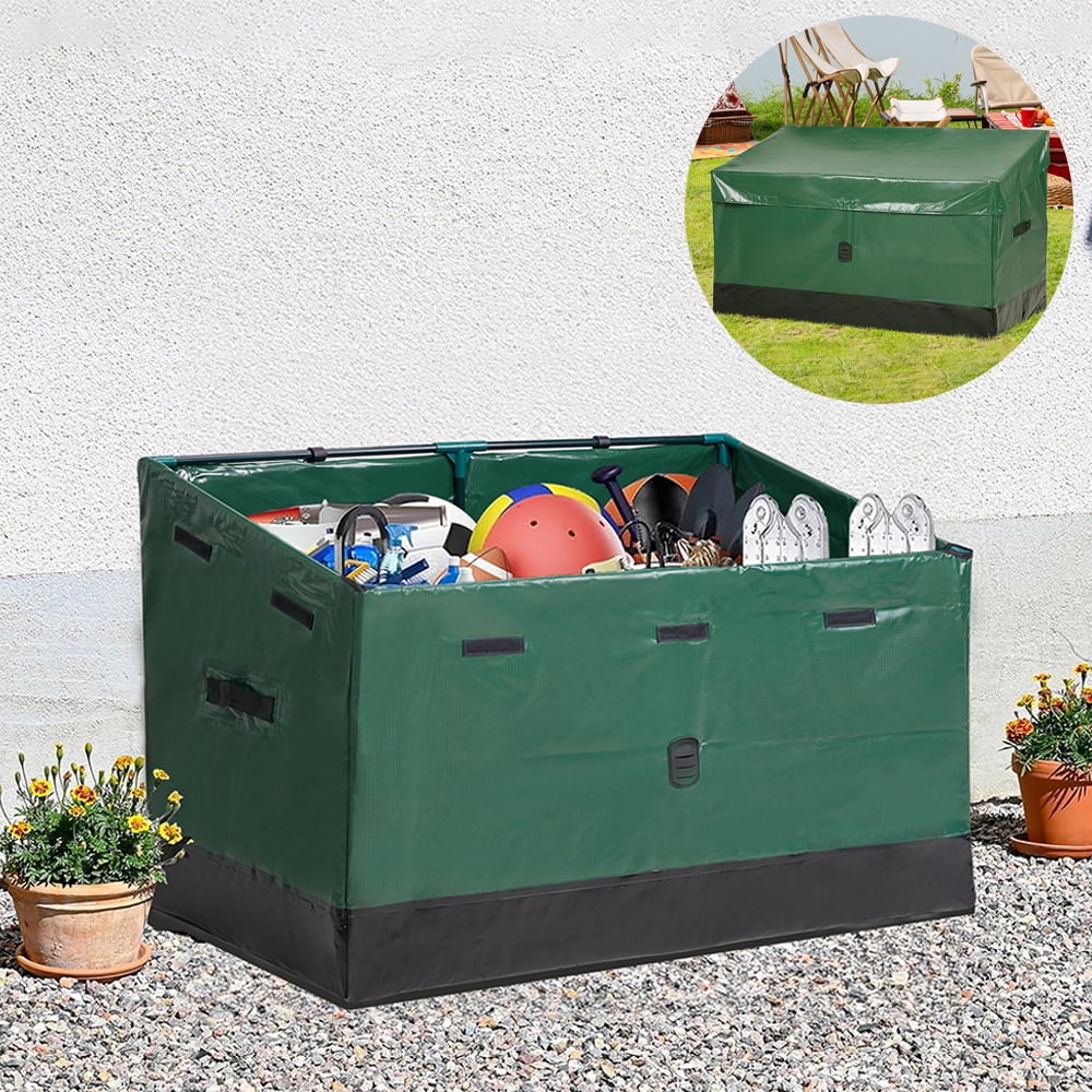IVV 130 Gallon Outdoor Deck Box, PVC Waterproof Storage Box with ...