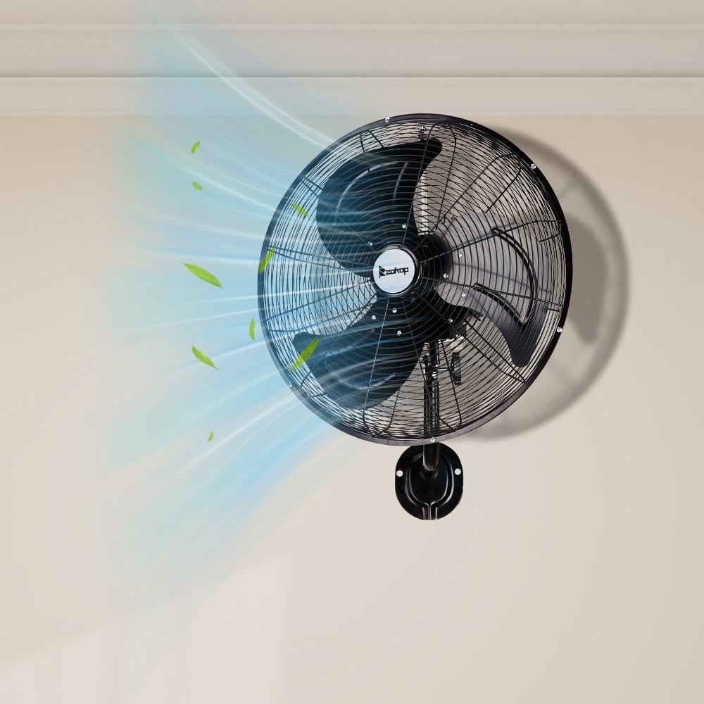 IVV 18-inch Oscillating Wall Mount Fan, 4592 CFM Industrial Indoor ...