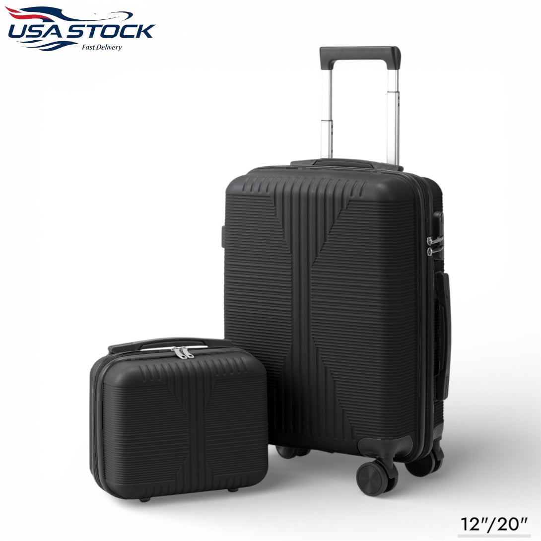 IVV 2-Piece Carry-On Luggage Set, Airline Approved Lightweight PP ...