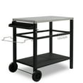 IVV 2-Shelf Movable Food Prep and Pizza Oven Table, BBQ Grill Cart ...