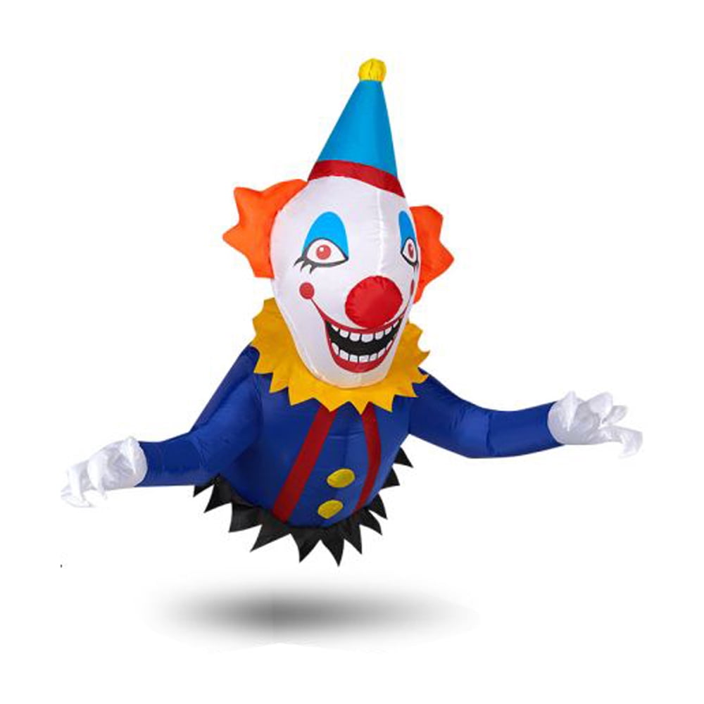 IVV 3.3 FT Halloween Inflatable Clown Broke Out from Window with Built ...