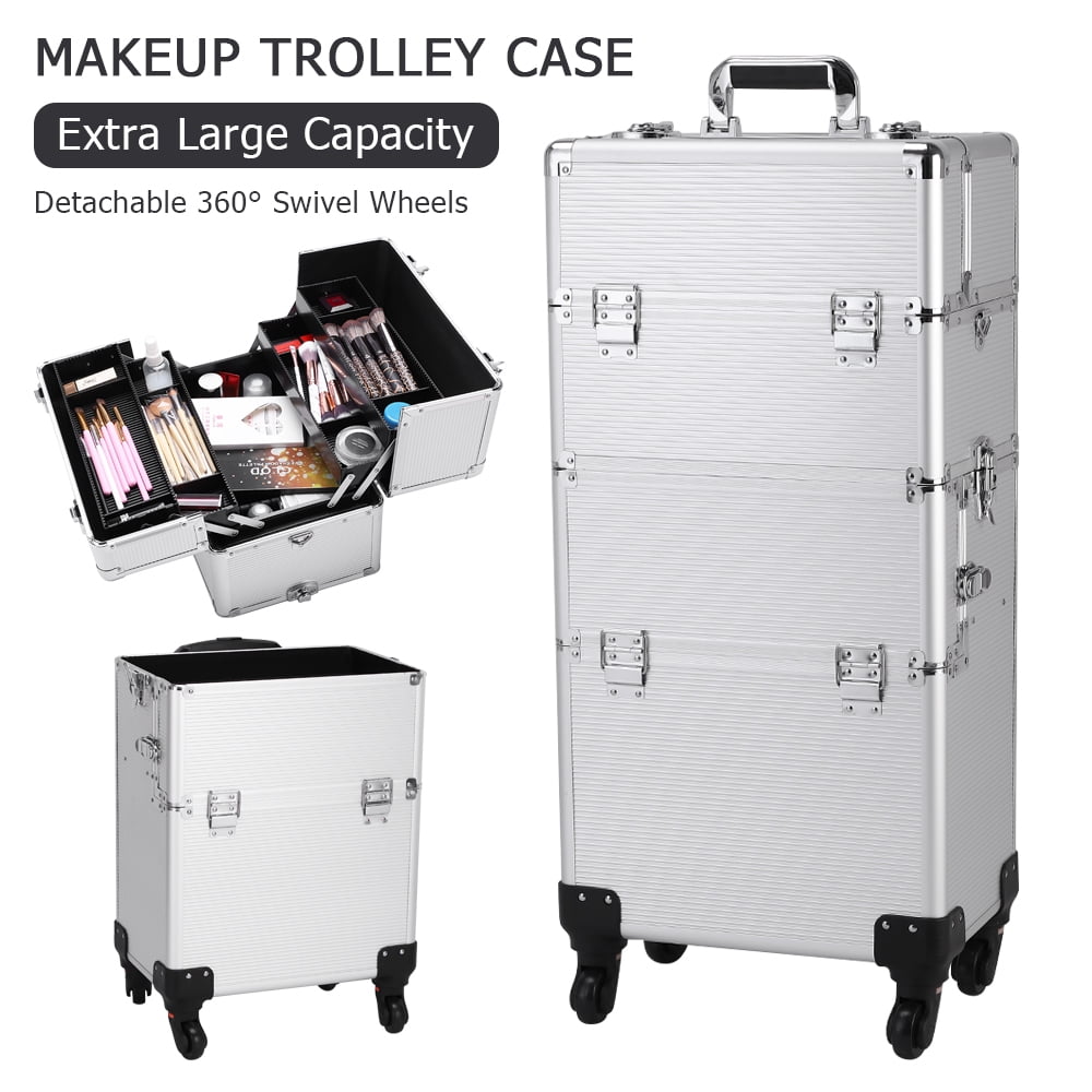 IVV 3 In 1 Aluminum Cosmetic Makeup Case Tattoo Box Trolley ...