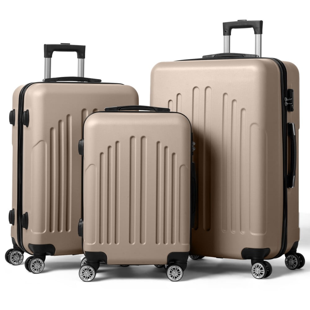 IVV 3-Piece Travel Luggage Set, Lightweight Suitcases with 360° Silent ...