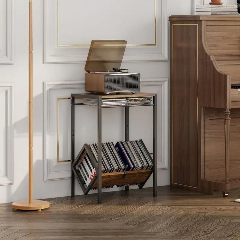 IVV 3-Tier Record Player Stand, Vinyl Record Storage Turntables for ...