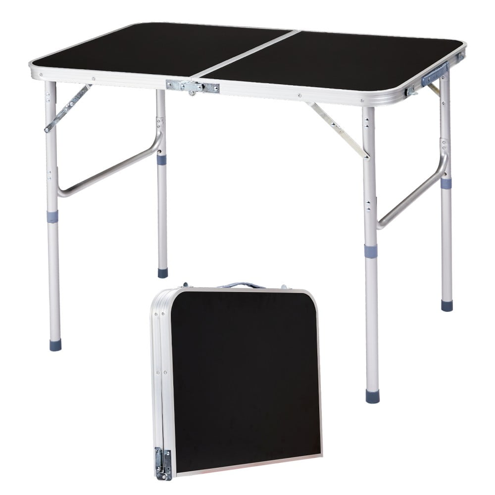 IVV 3FT Small Camping Table w/ Adjustable Height, Folding Aluminum ...