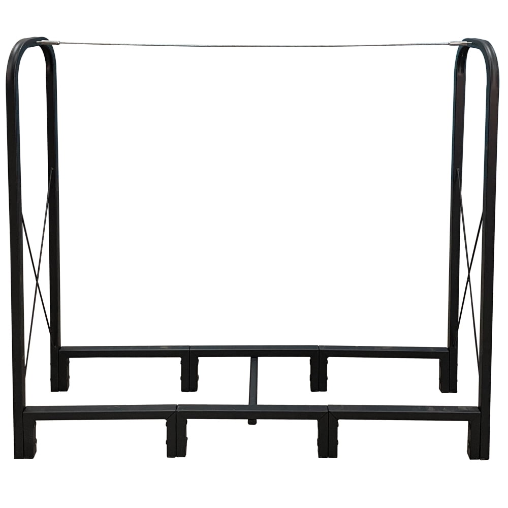 IVV 4.1ft Firewood Rack Holder with Cover, Heavy Duty Fire Log Stacker ...