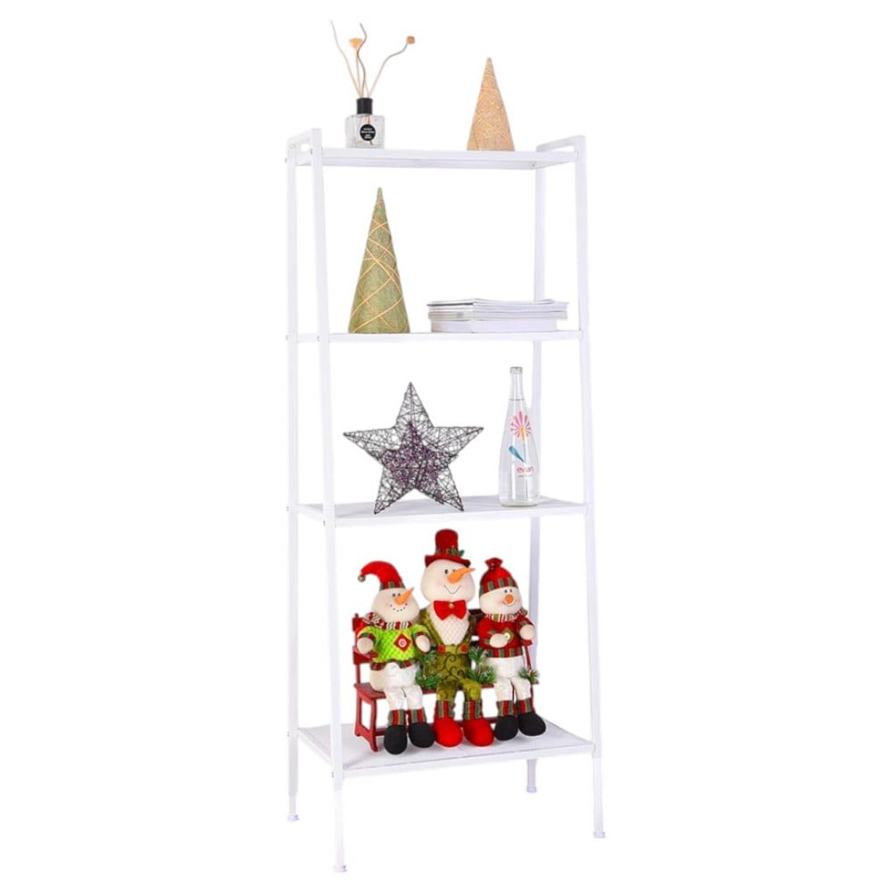 IVV 4-Tier Metal Ladder Shelf, White Open Storage Bookshelf ...