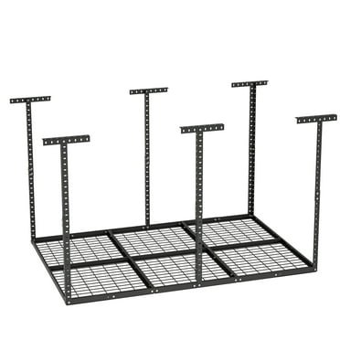 eShelf 4X4 ft Lifting Ceiling Garage Storage Rack, Up to 300 Lbs ...