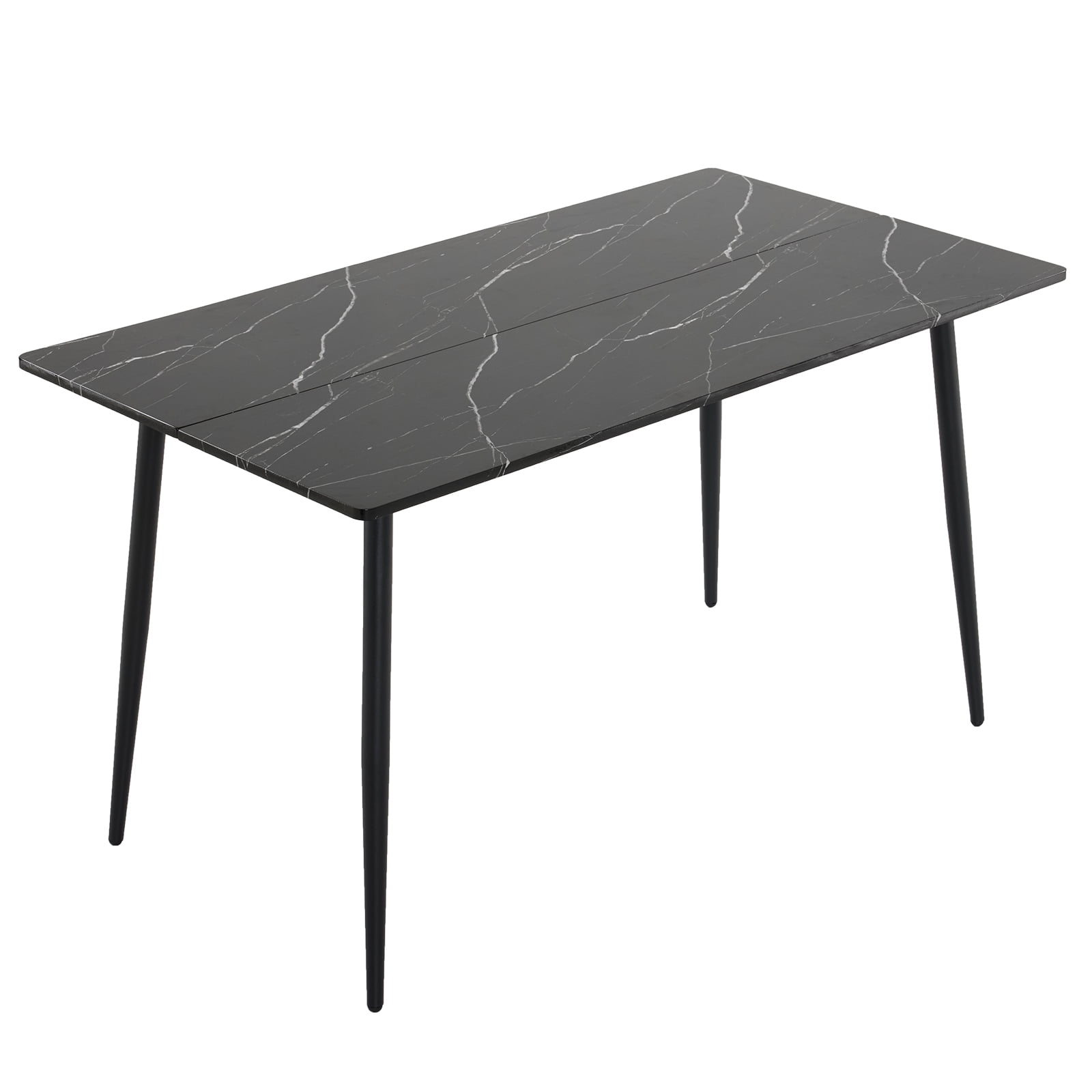 IVV 55" Dining Table, Modern Rectangular Table with PVC Marble Surface ...