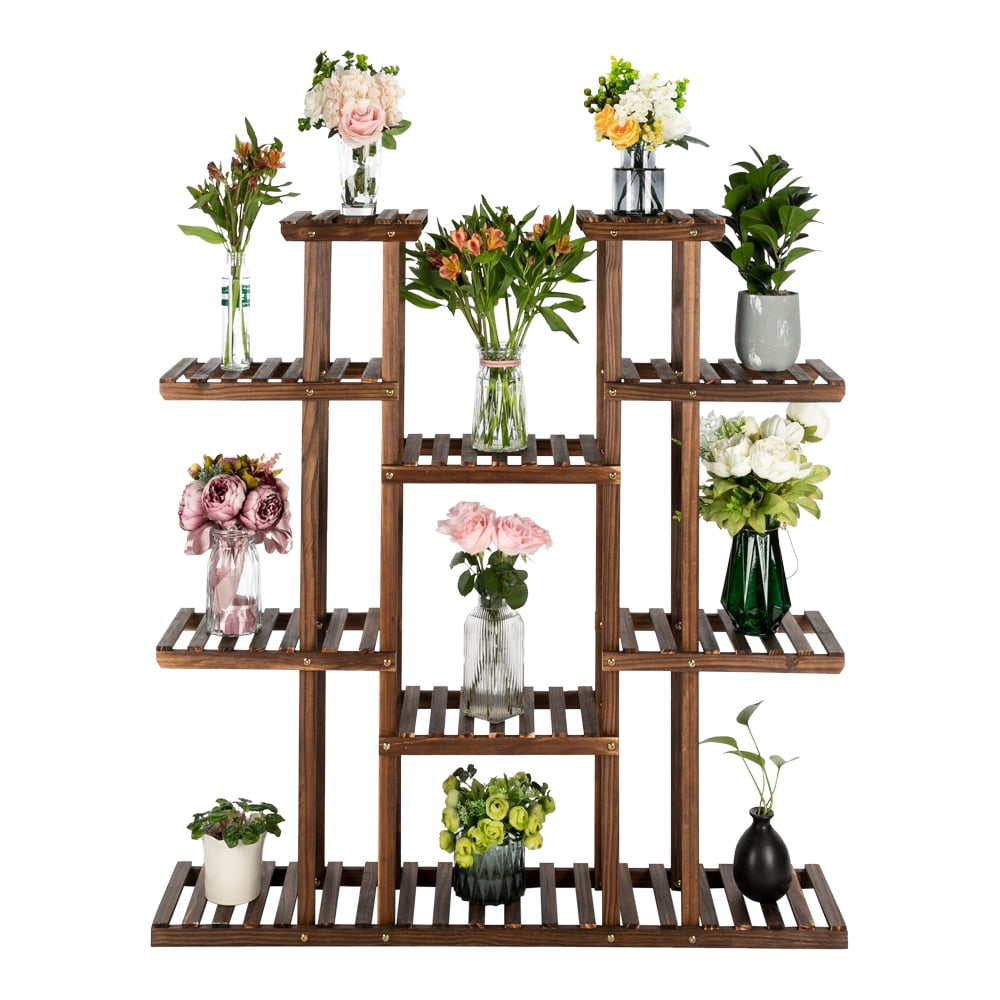 IVV 6-Tier Wooden Plant Stand for Indoor Outdoor, 11 Potted Plant ... IVV 6-Tier Wooden Plant Stand for Indoor Outdoor, 11 Potted Plant ...
