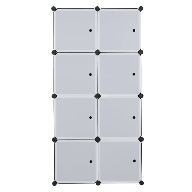 IVV 8 Cube Organizer Stackable Plastic Cube Storage Shelves Design ...