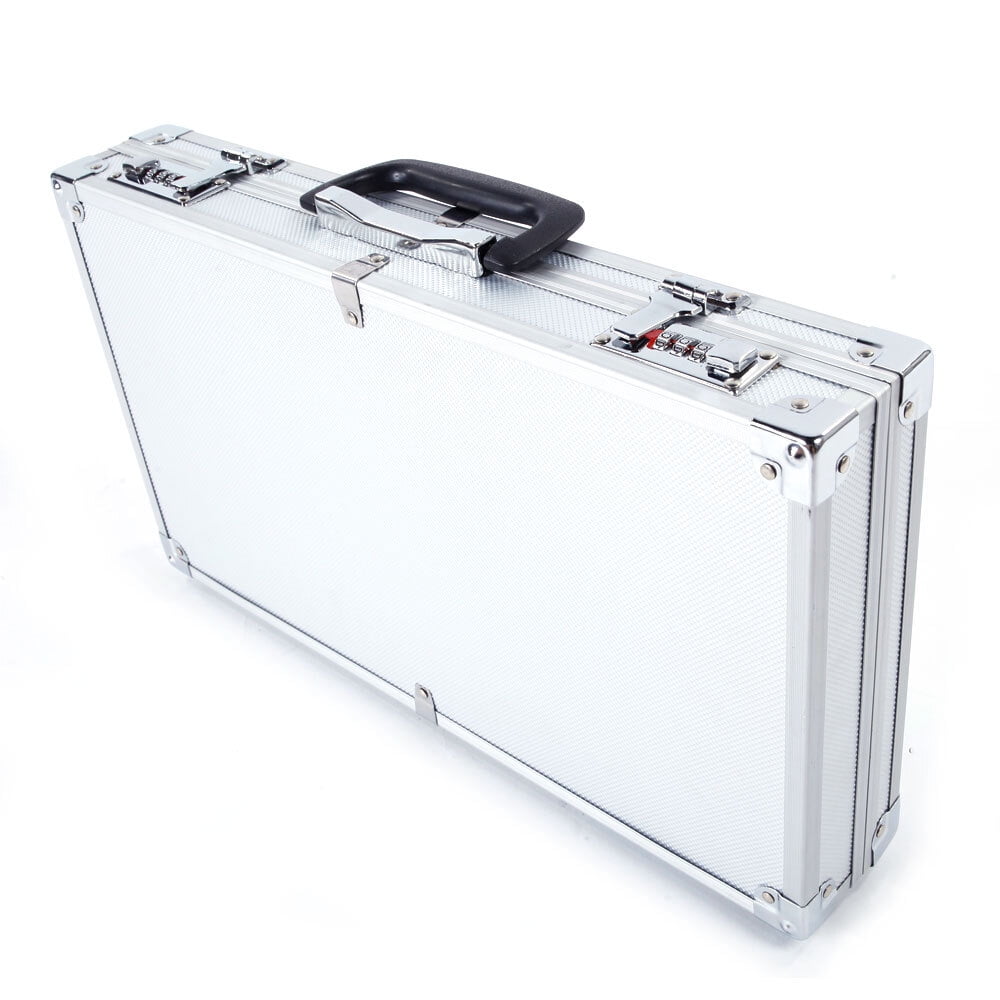 IVV Aluminum Framed Lockable Gun Case - High Density Foam, 45x25x7.5cm ...