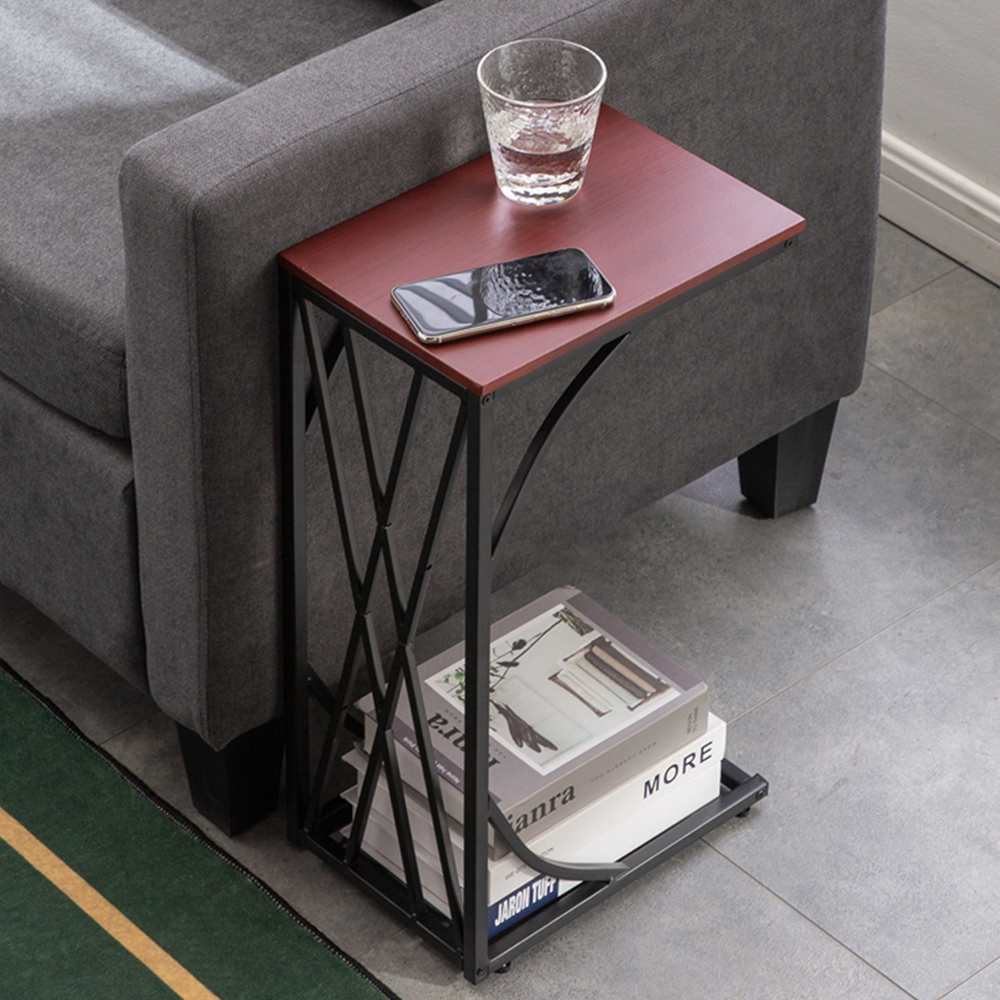 IVV C Shaped End Desk, Side Tables, Portable Laptop Holder Couch Table ...