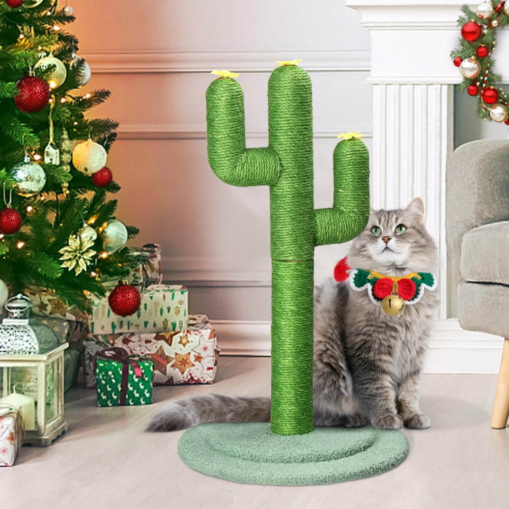 IVV Cat Scratching Post for Indoor Cats, 26 Inches Cactus Cat Scratcher ...