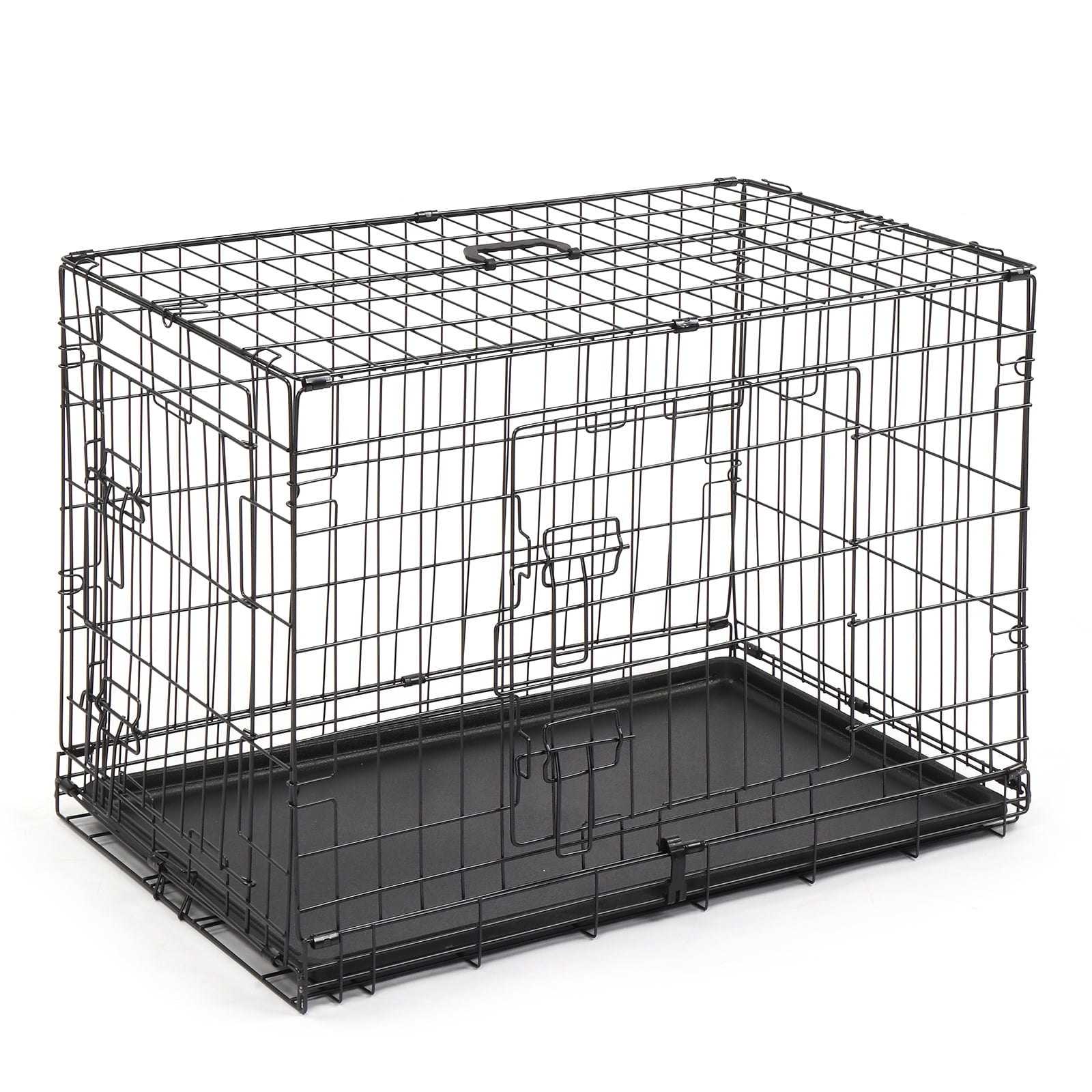 IVV Dog Crate Dog Kennel Cage for Small Dogs, 30" Portable Foldable ...